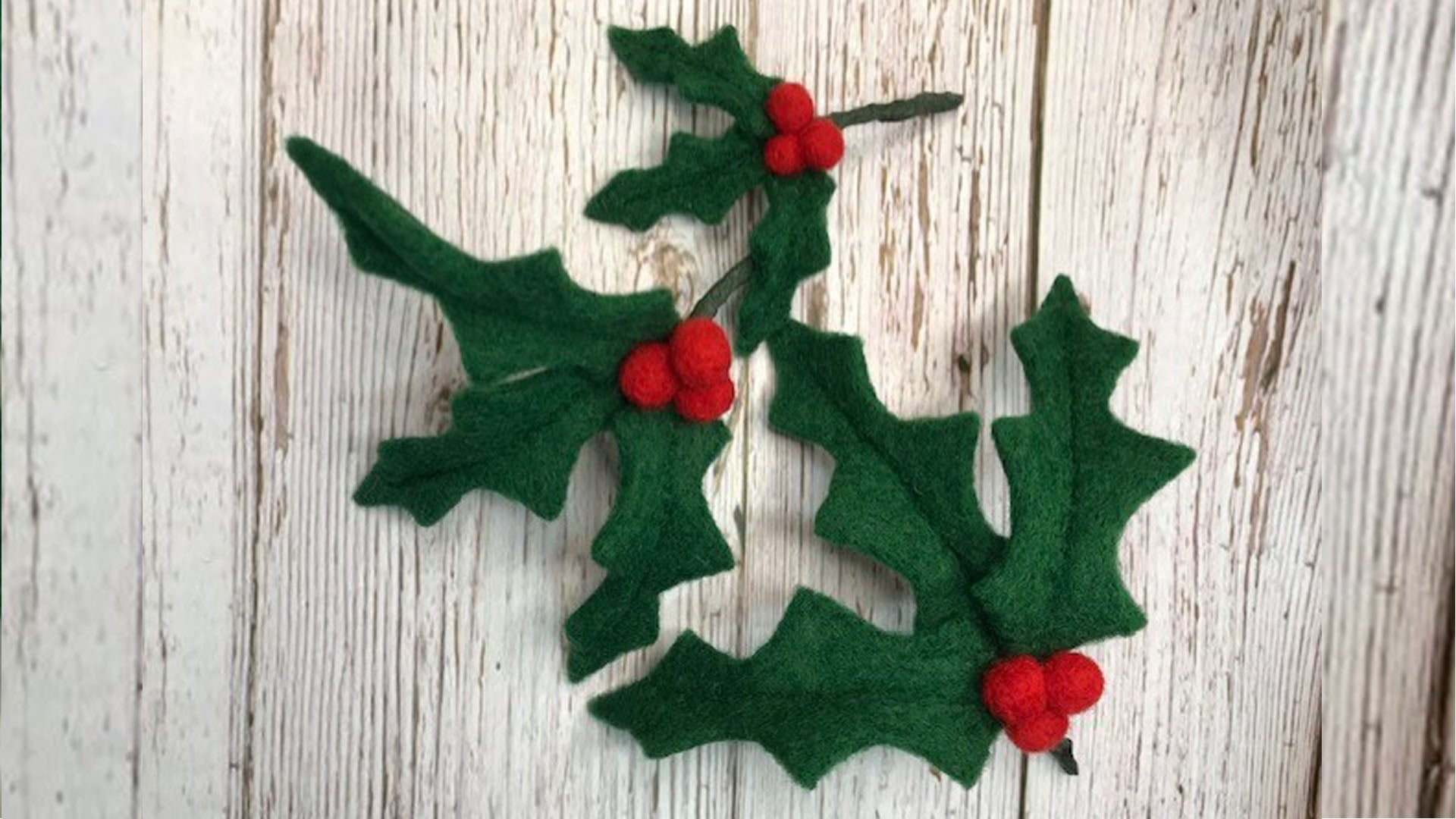 Holly Template Christmas